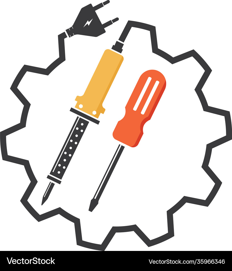 Electronic service and repair icon design Vector Image