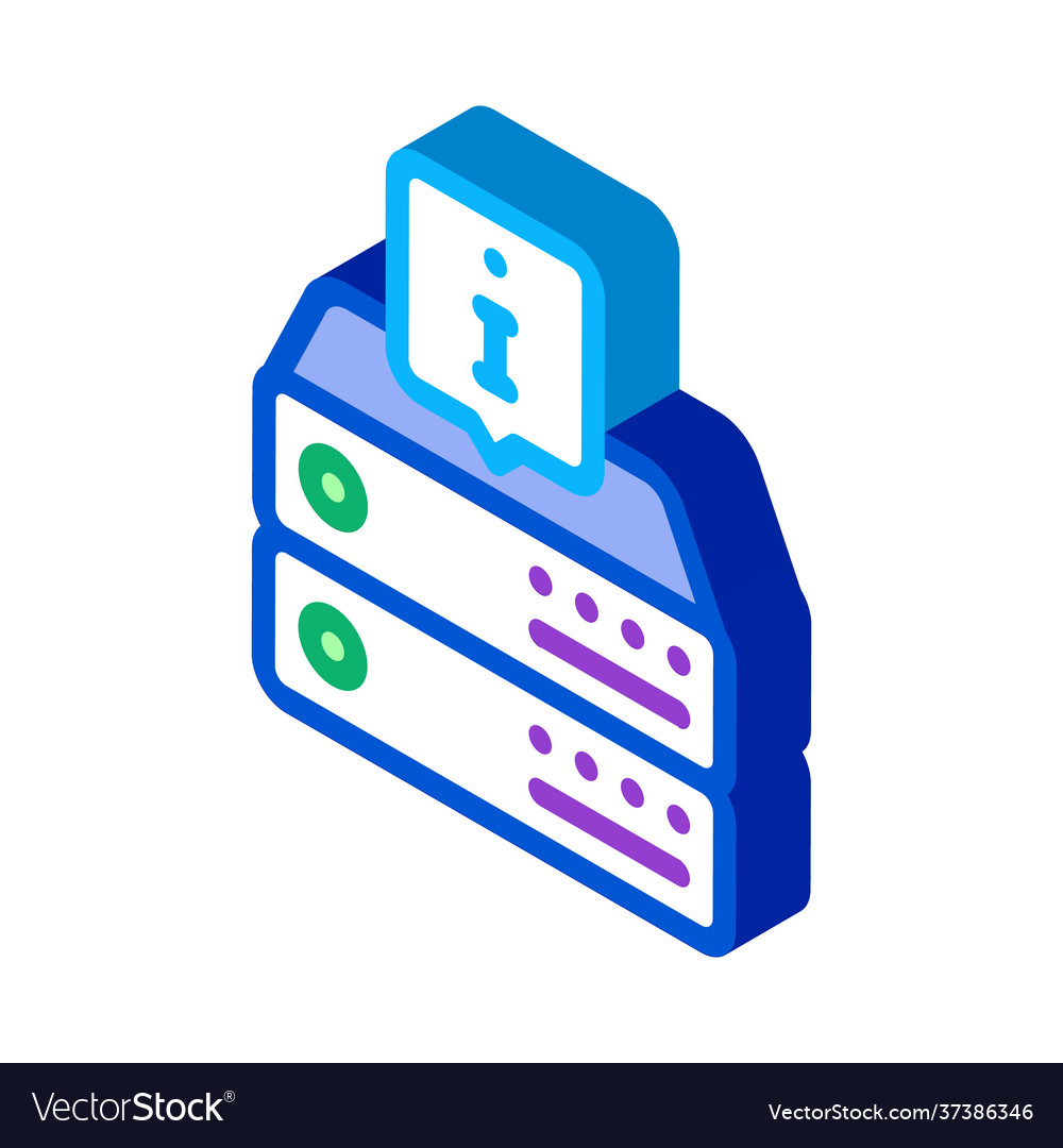 Information on server for machine learning Vector Image