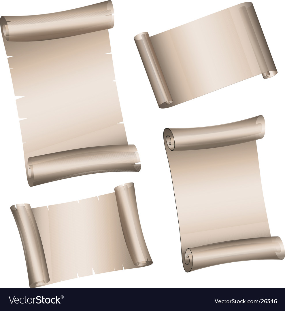 Scrolls Royalty Free Vector Image - VectorStock