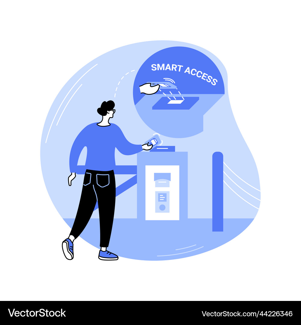 Transportation smart card isolated cartoon Vector Image