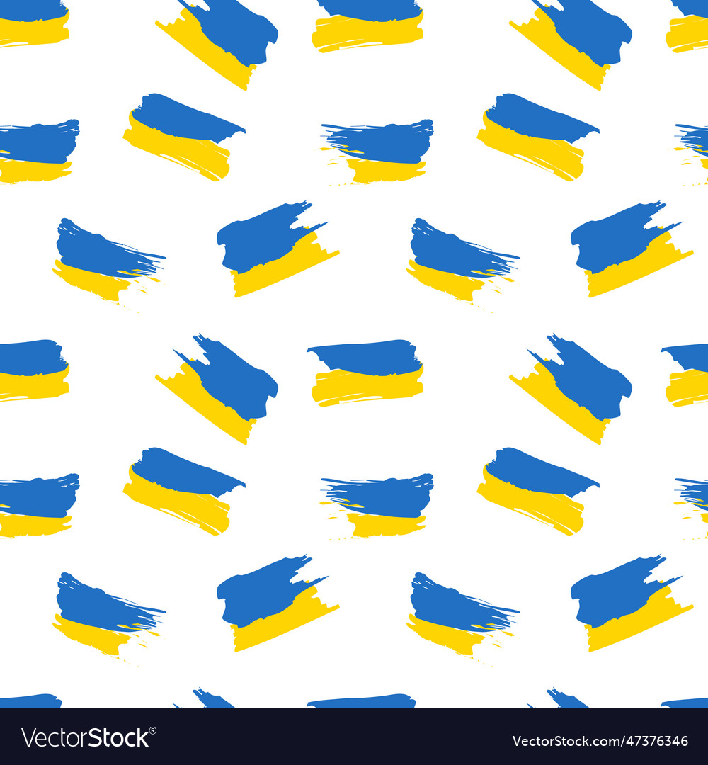Ukraine flag seamless pattern repeat pattern Vector Image