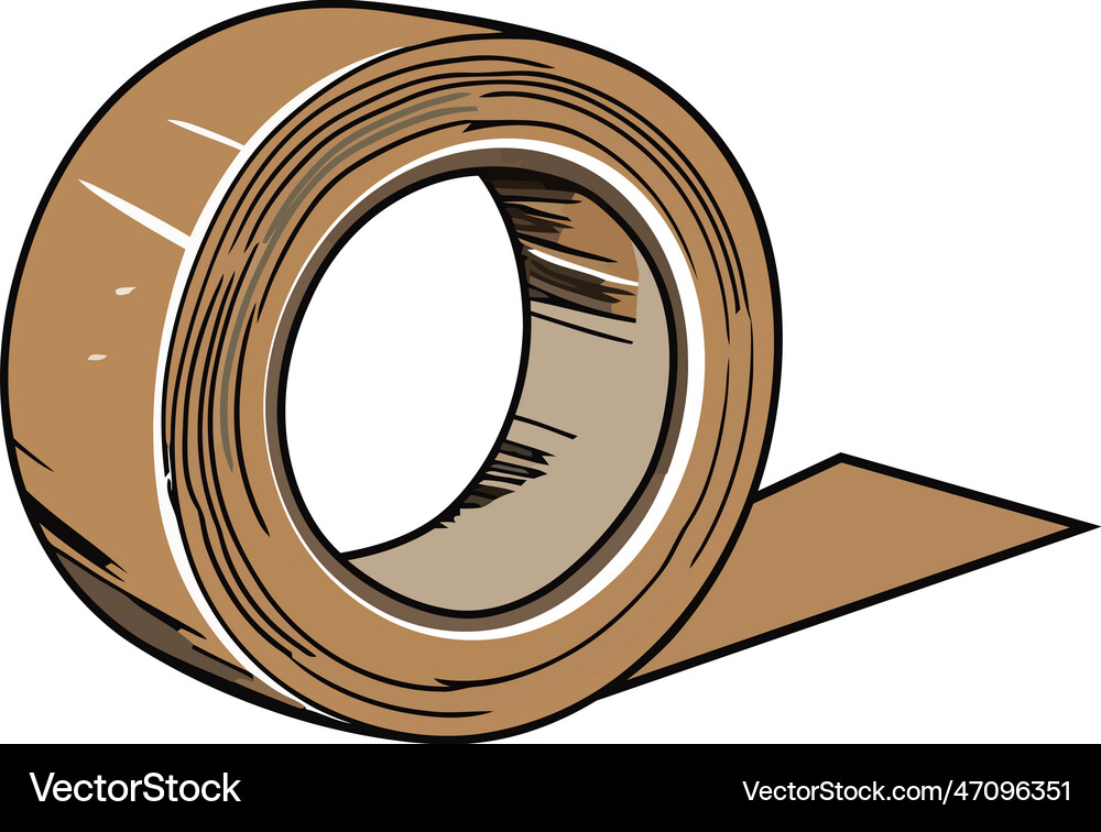 Adhesive tape icon isolated on white background Vector Image