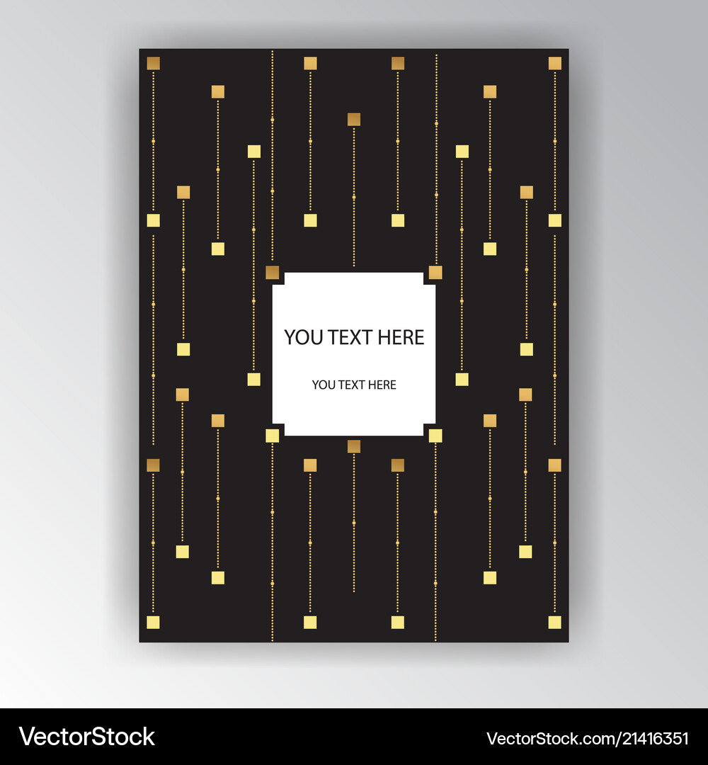 Art deco page template Royalty Free Vector Image