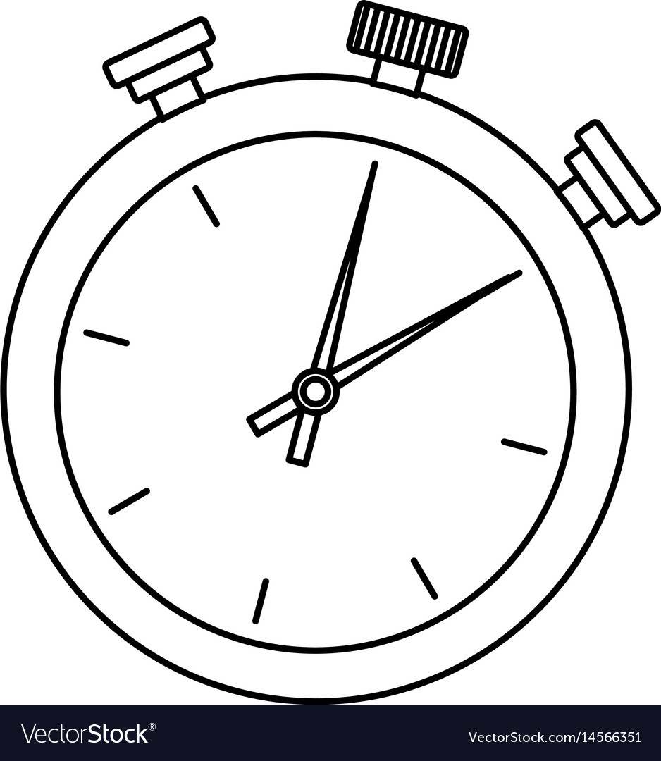 Chronometer device icon Royalty Free Vector Image