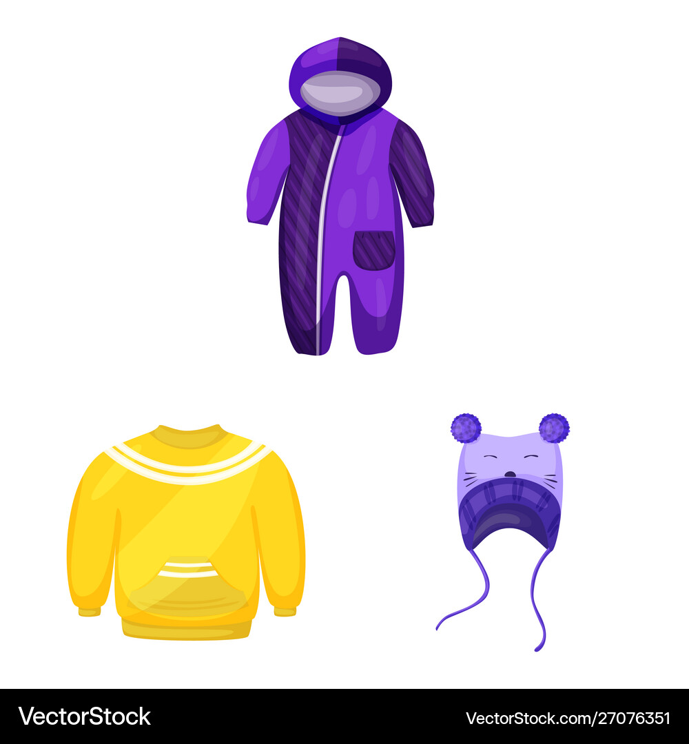 Design baby and kid logo set Royalty Free Vector Image