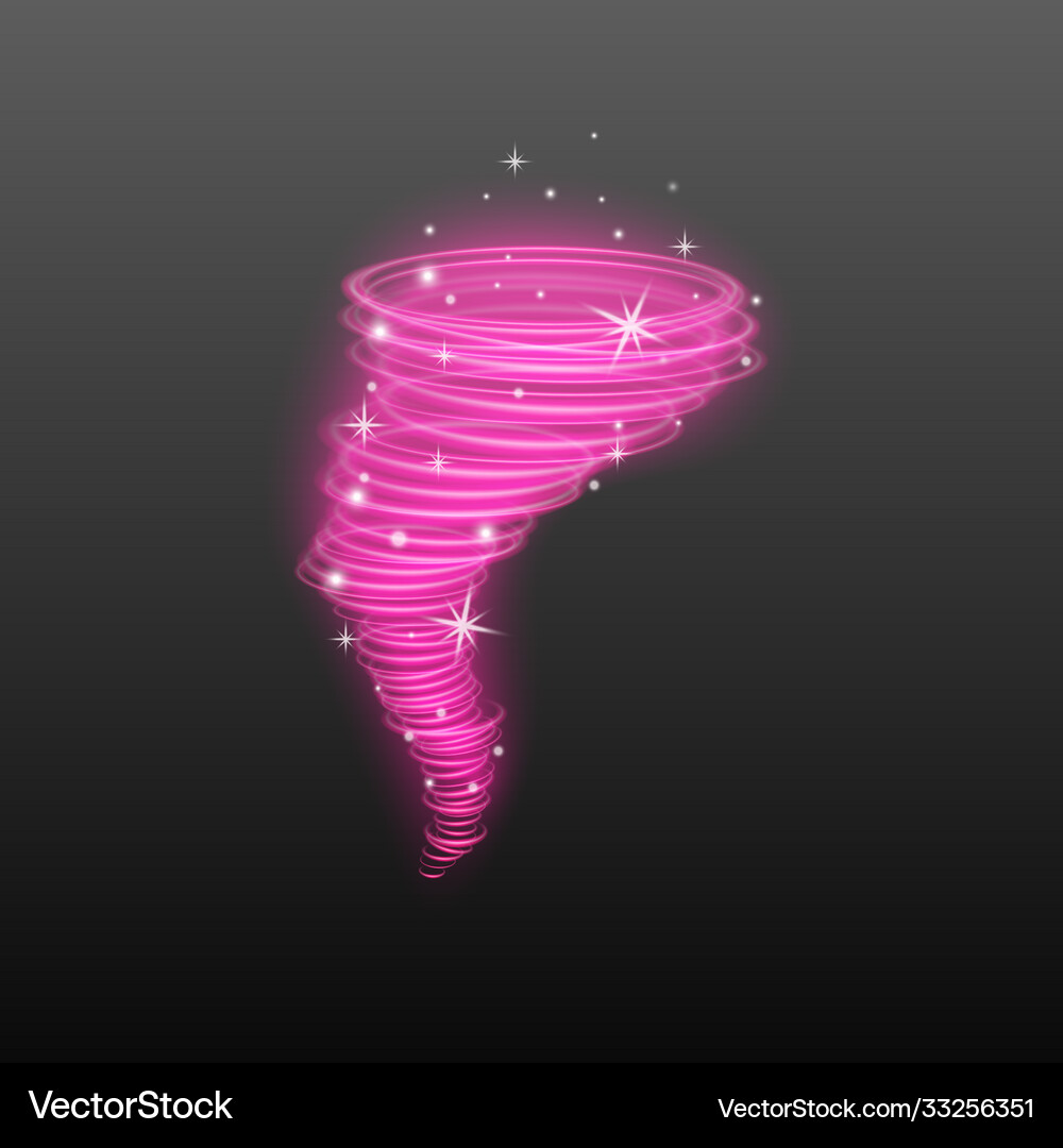 Light hurricane effect or glowing tornado Vector Image