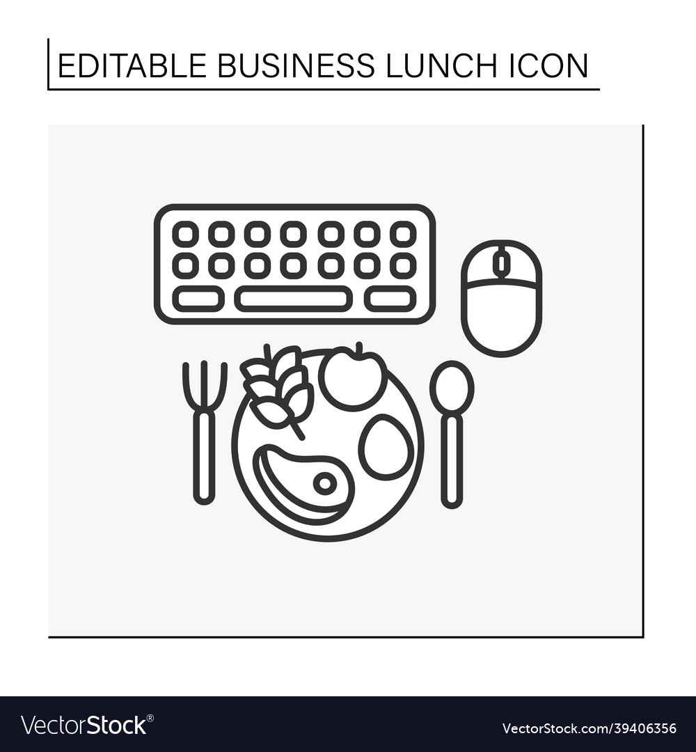 Balanced nutrition line icon Royalty Free Vector Image