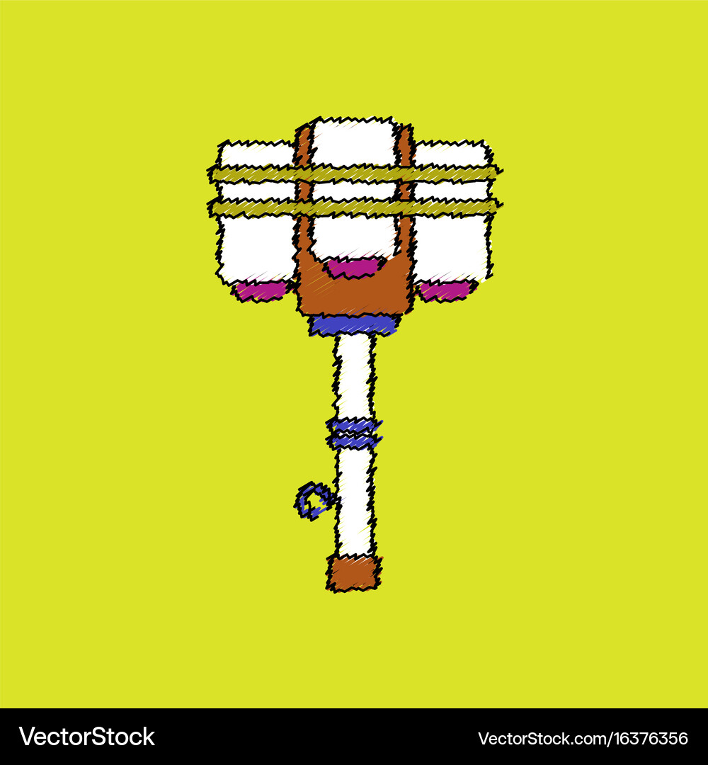 Flat shading style icon old anti tank grenade Vector Image