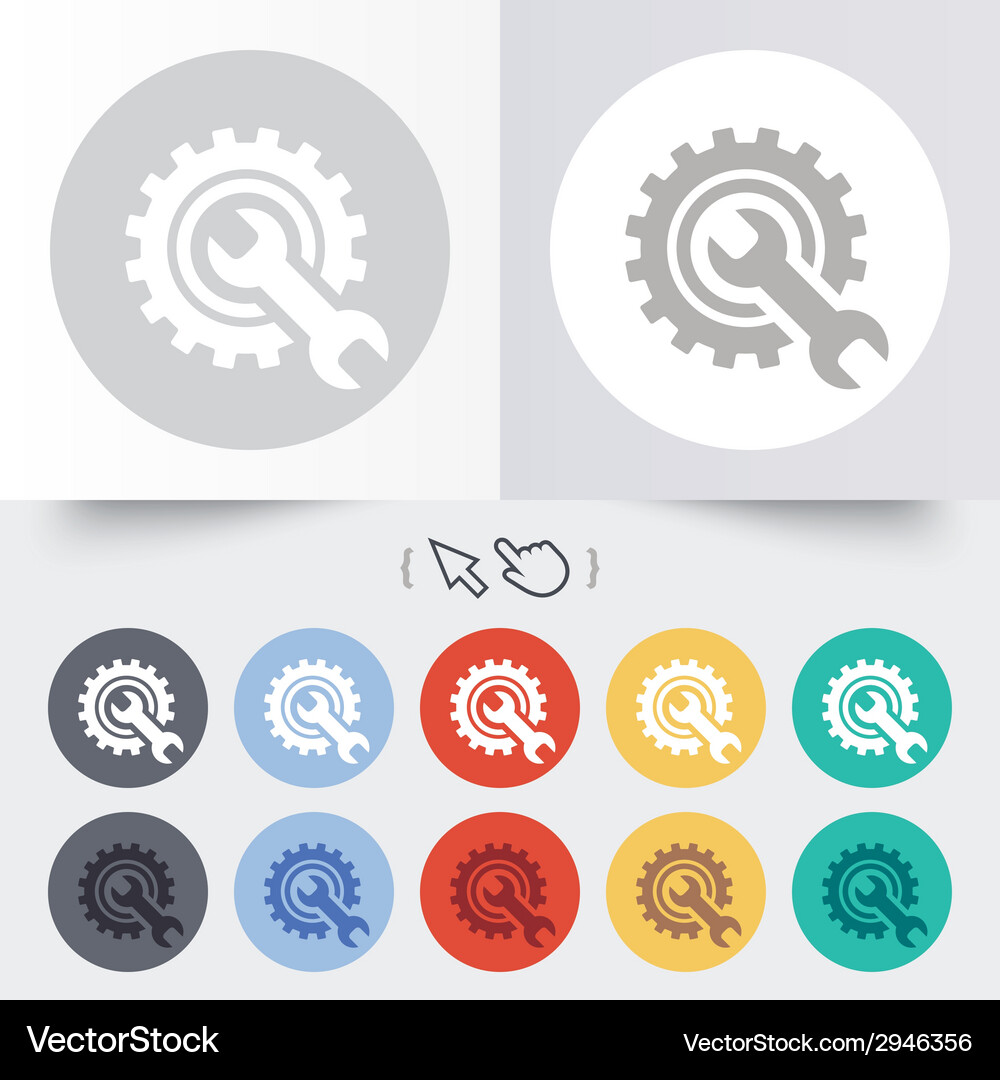 Repair tool sign icon service symbol Royalty Free Vector