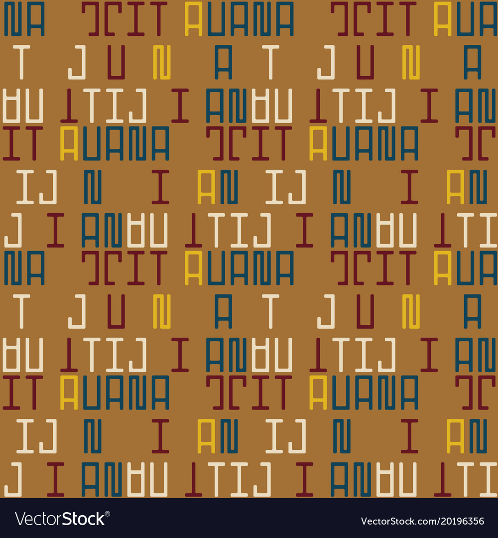 Tijuana seamless pattern Royalty Free Vector Image