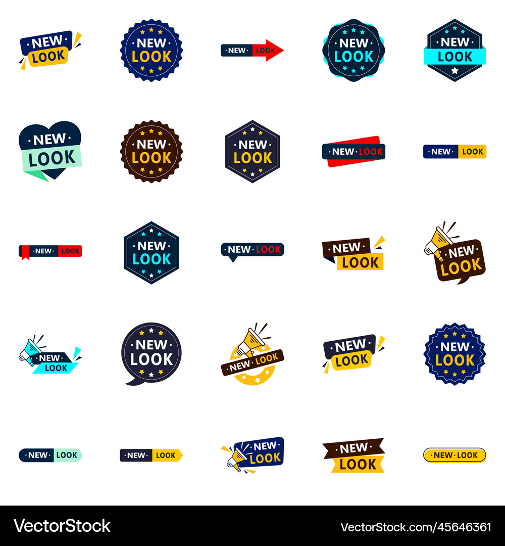 25 professional designs for a refreshed new look Vector Image