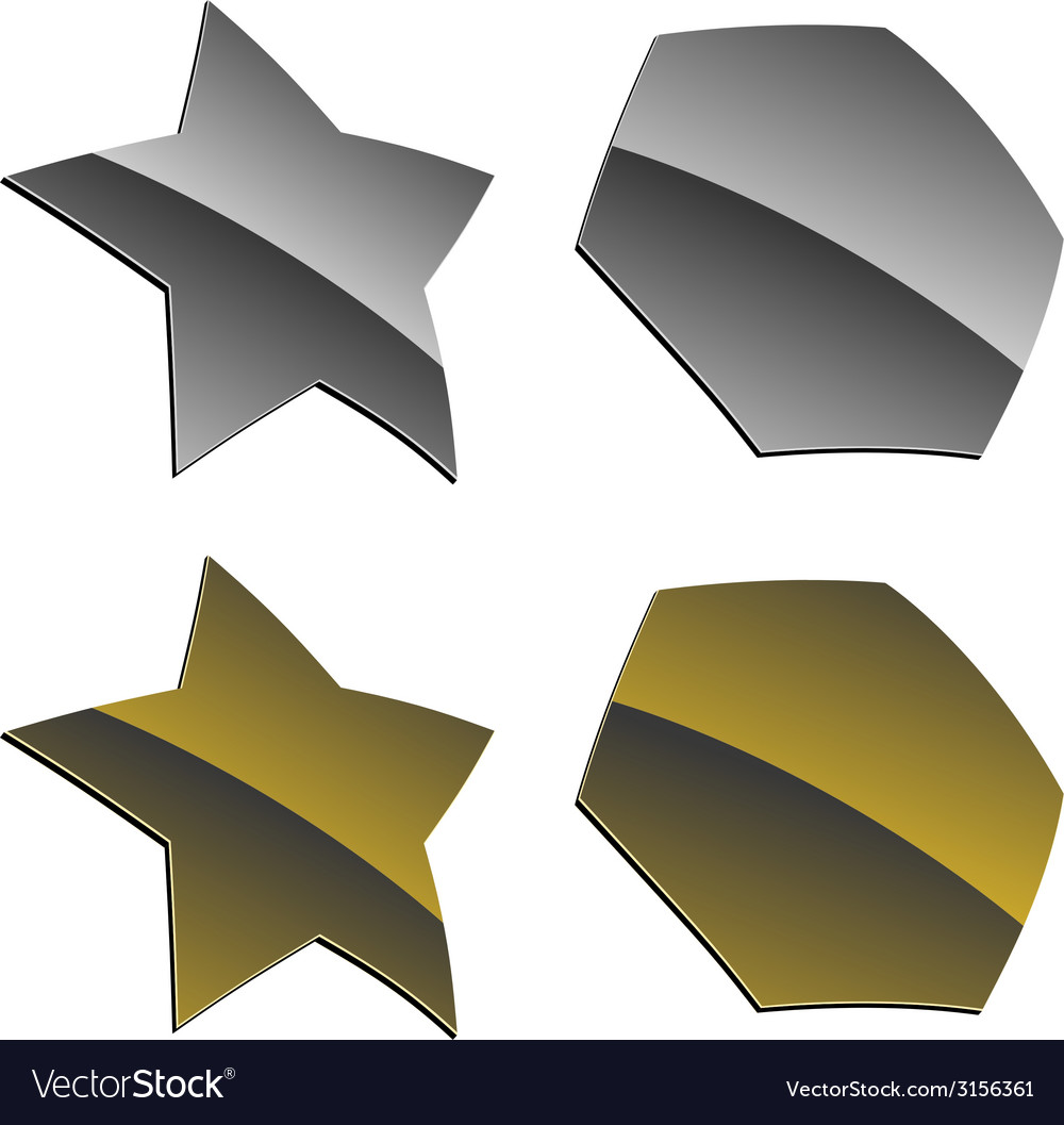 3d shiny elements Royalty Free Vector Image - VectorStock