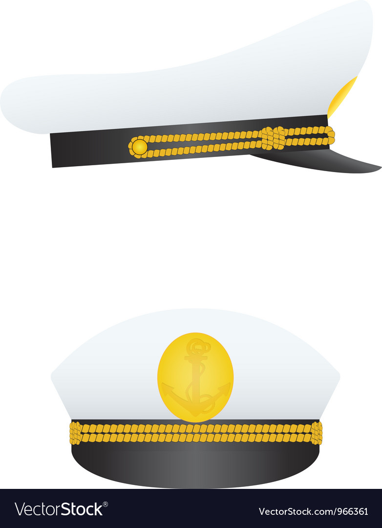 Captain hat Royalty Free Vector Image - VectorStock