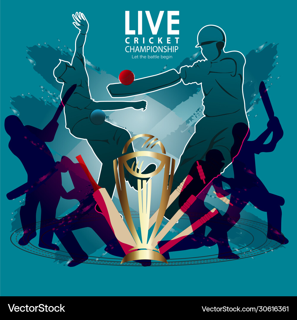 Cricket Royalty Free Vector Image - VectorStock