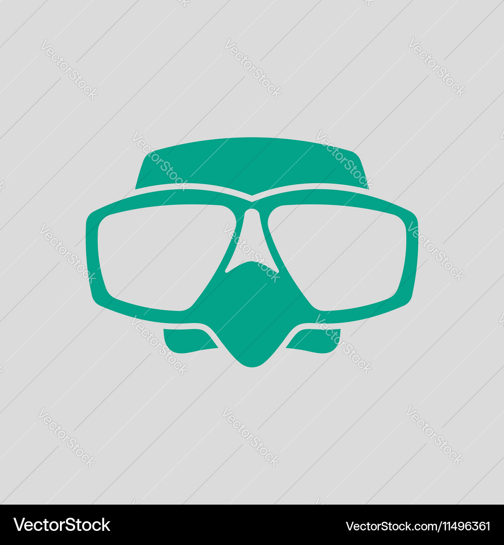 Icon of scuba mask Royalty Free Vector Image - VectorStock