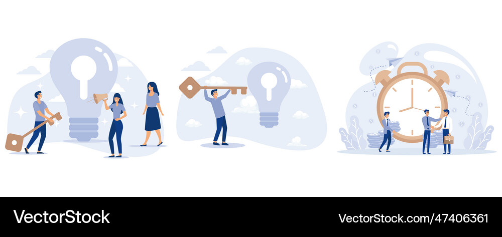 Inspirational insight metaphornew invention Vector Image
