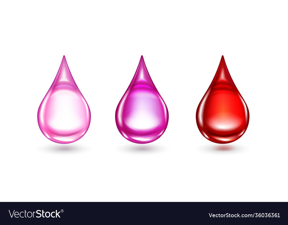 Red drops Royalty Free Vector Image - VectorStock