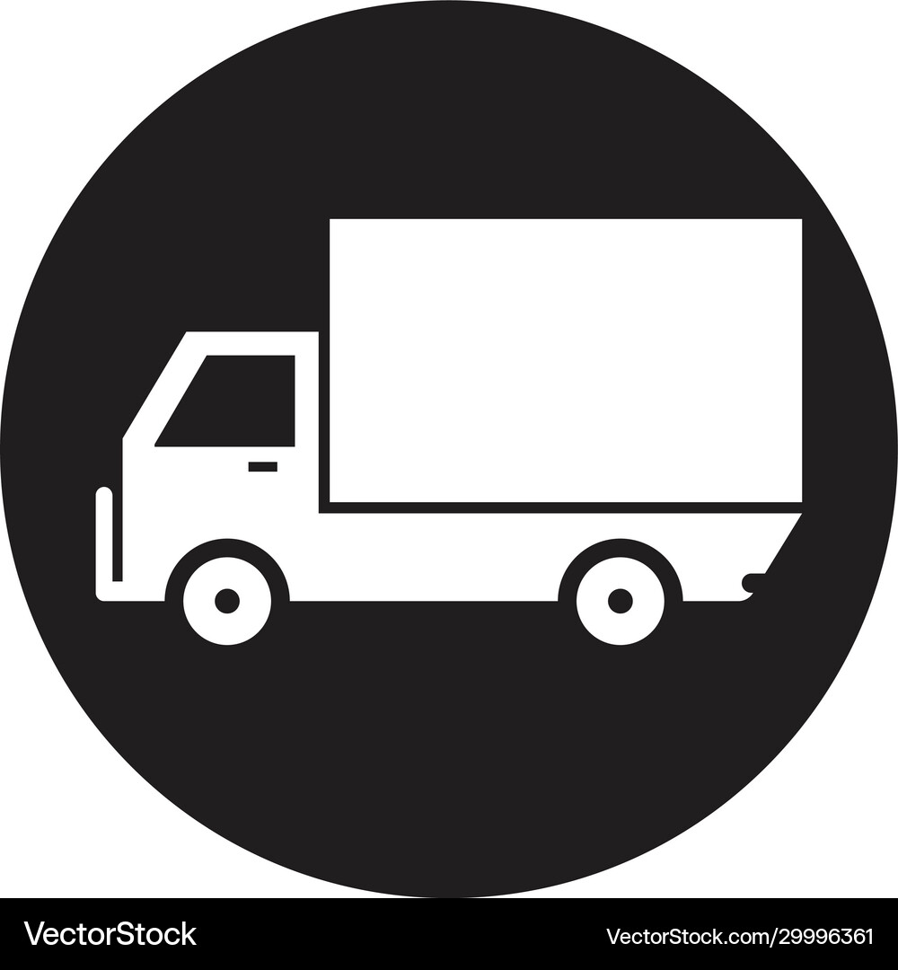Truck icon and symbol template Royalty Free Vector Image