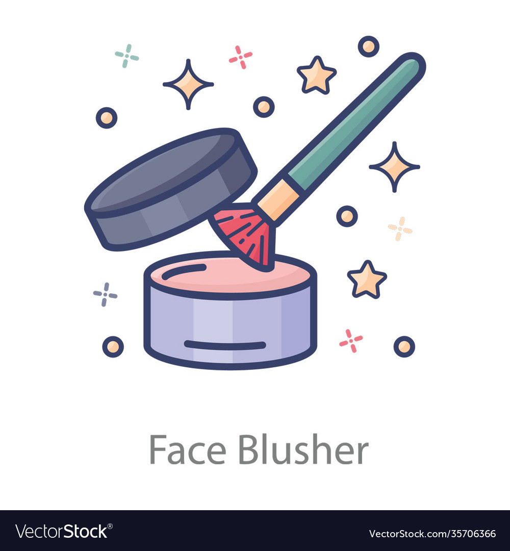 Compact powder Royalty Free Vector Image - VectorStock