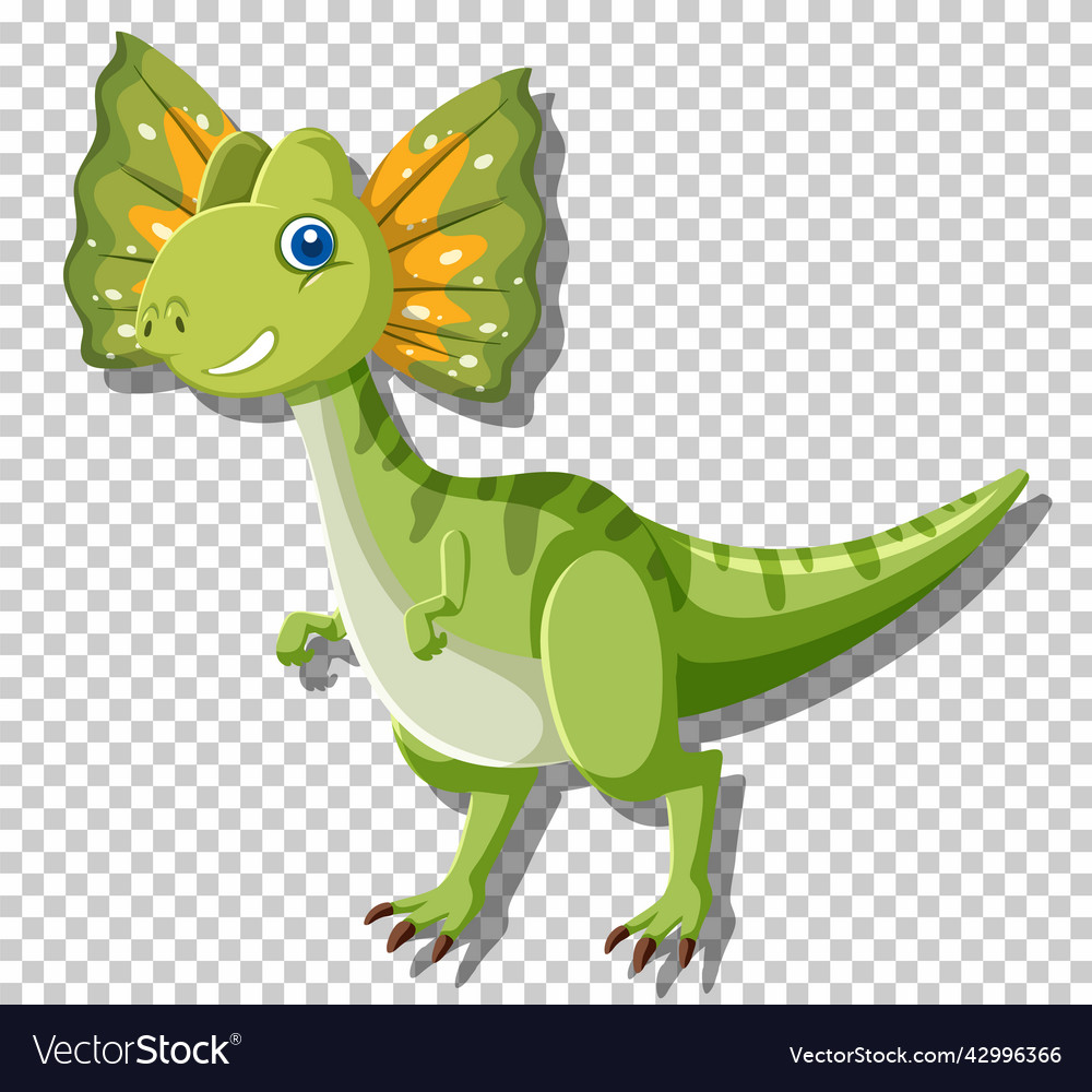 Cute dilophosaurus dinosaur isolated Royalty Free Vector Cute dilophosaurus dinosaur isolated Royalty Free Vector