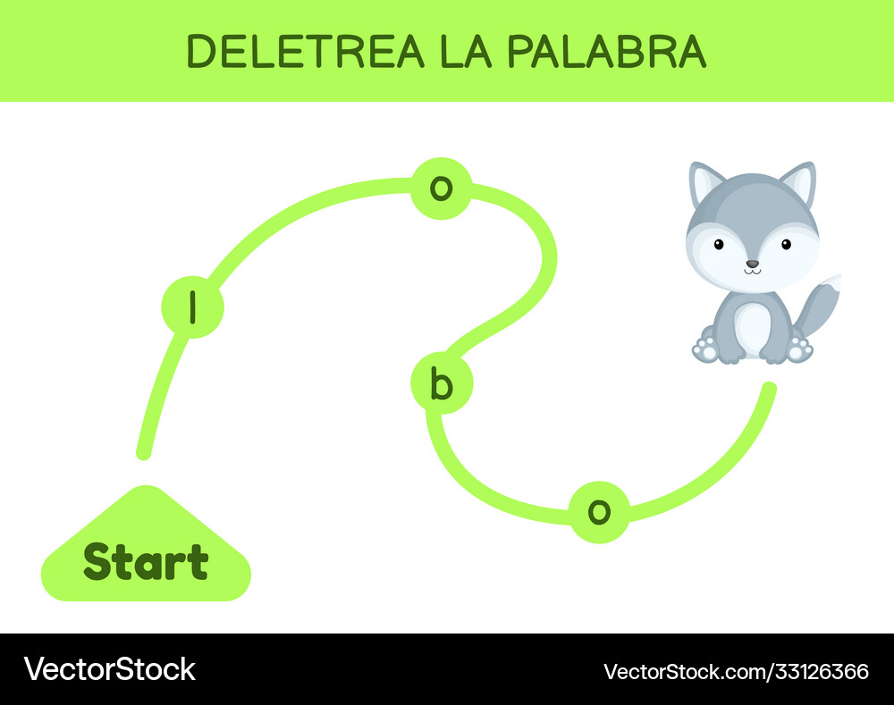 Deletrea la palabra - spell word maze Royalty Free Vector