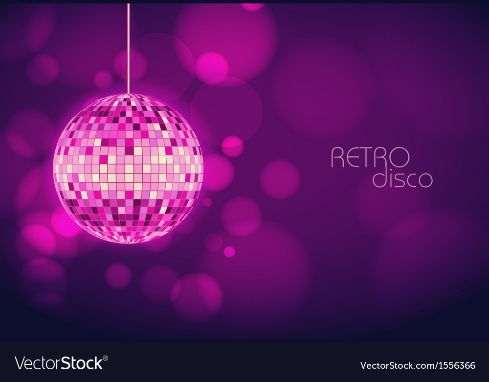 Disco background Royalty Free Vector Image - VectorStock