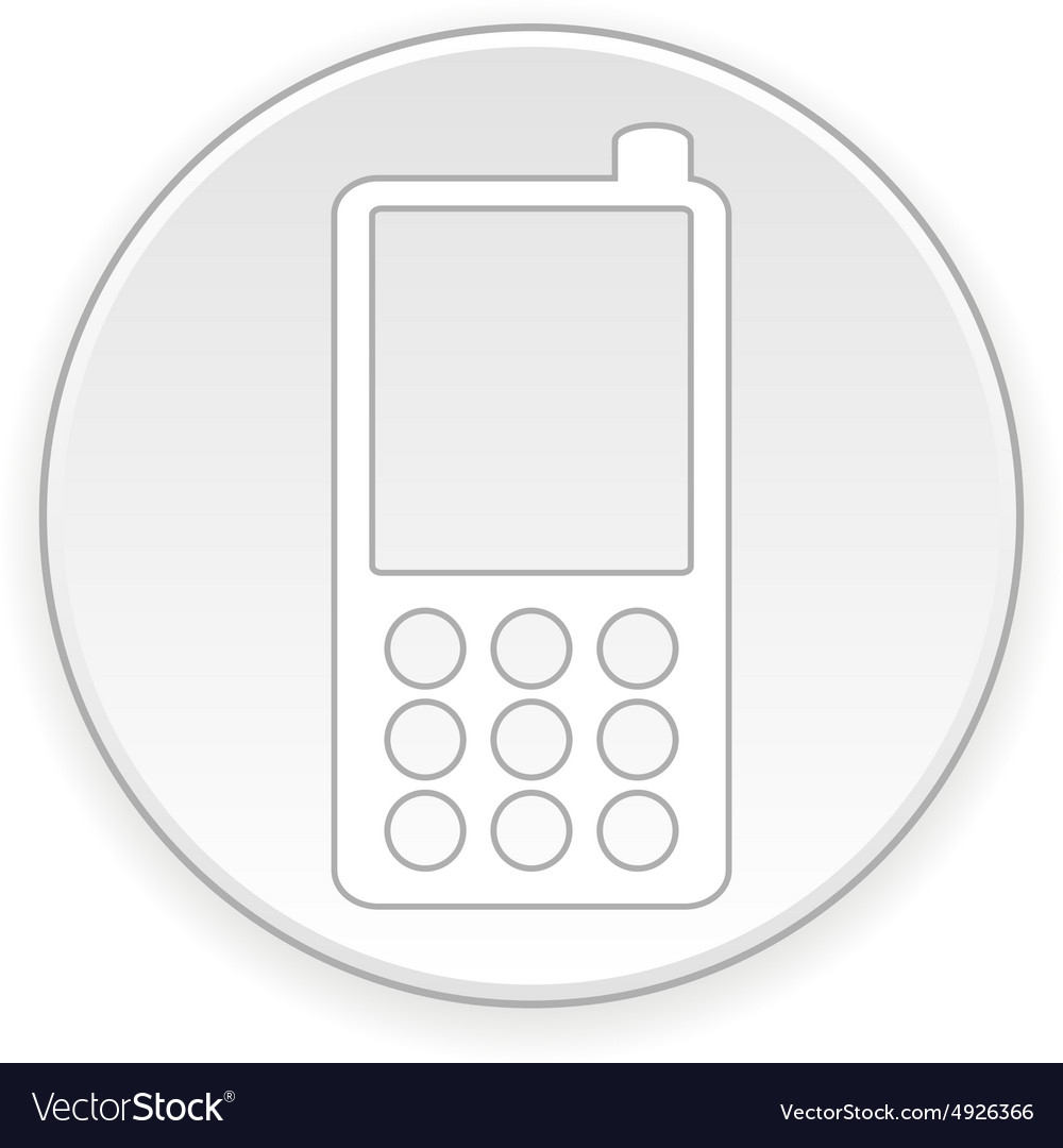 Phone button Royalty Free Vector Image - VectorStock