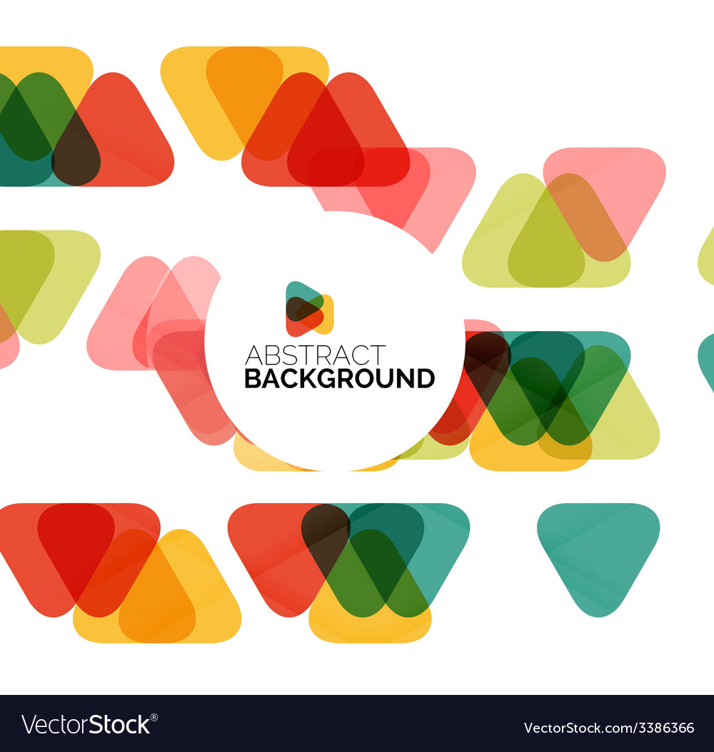 Triangle geometric concept Royalty Free Vector Image