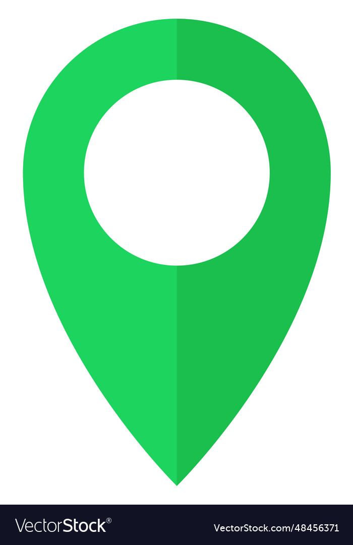 Green geo pin map location flat sign Royalty Free Vector Green geo pin map location flat sign Royalty Free Vector