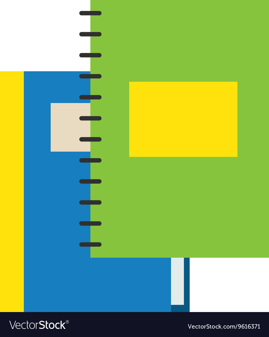 Planners notebook Royalty Free Vector Image - VectorStock