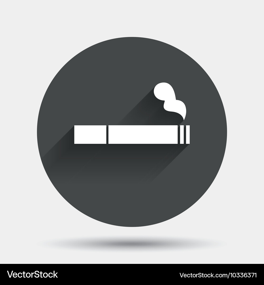 Smoking sign icon cigarette symbol Royalty Free Vector Image