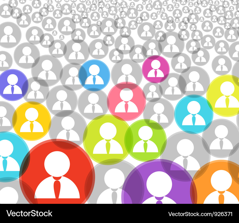 Social media account icons Royalty Free Vector Image