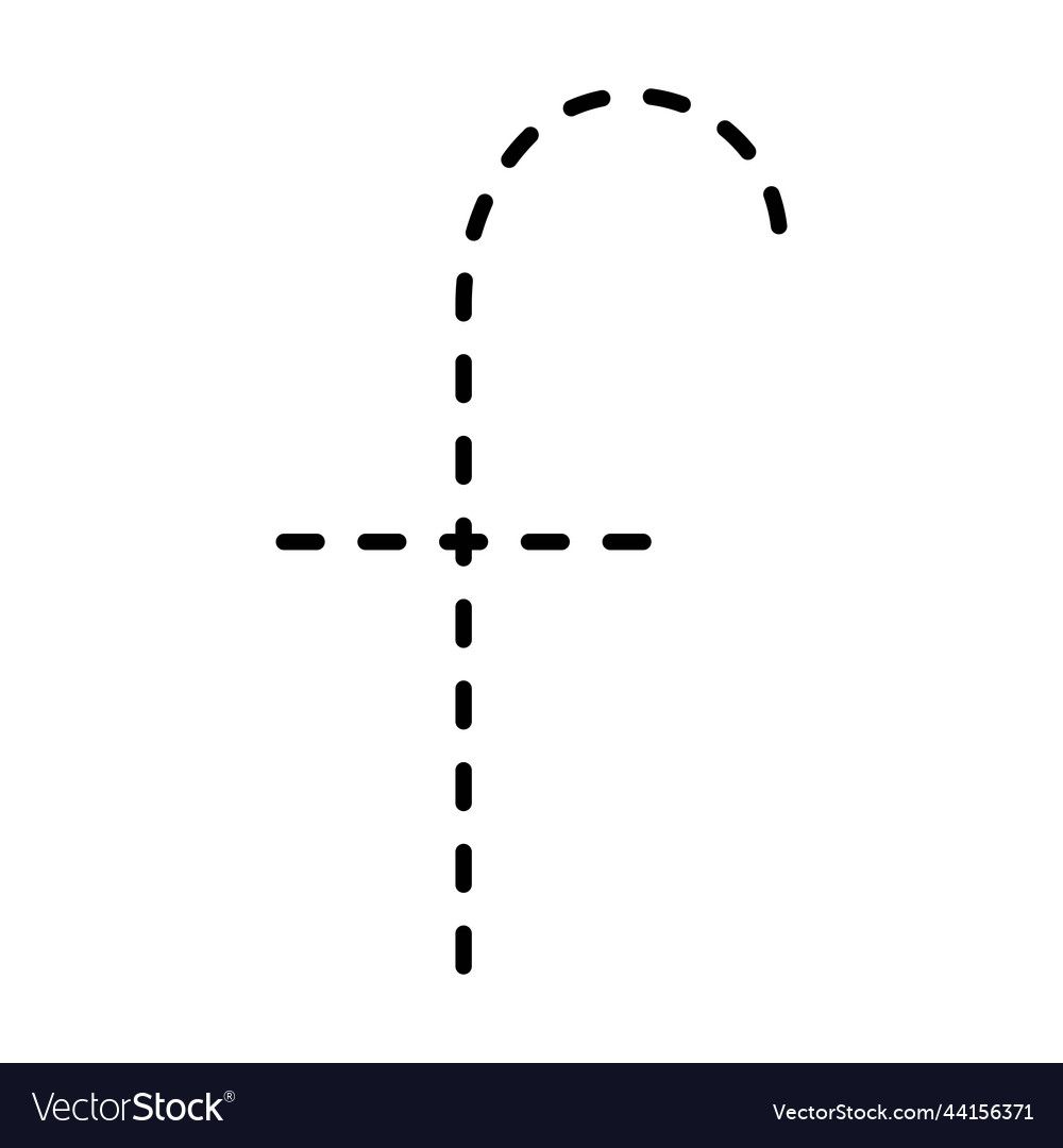 Tracing alphabet lowercase small letter f Vector Image Tracing alphabet lowercase small letter f Vector Image