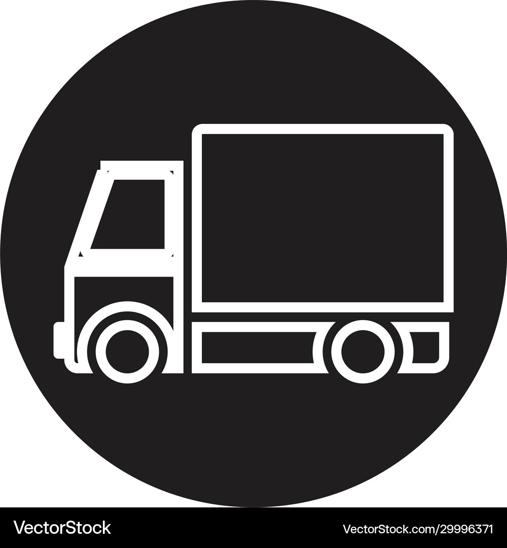 Truck icon and symbol template Royalty Free Vector Image
