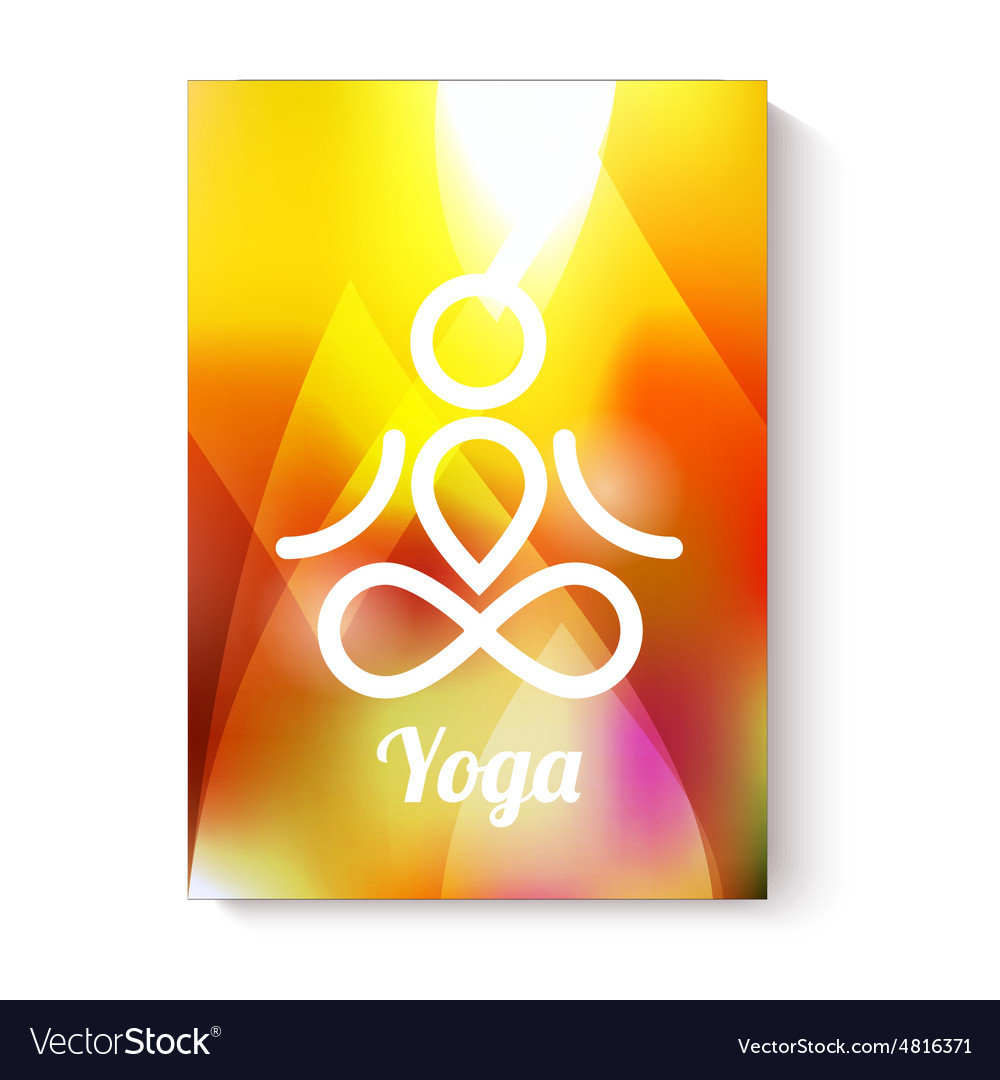 Yoga theme template Royalty Free Vector Image - VectorStock