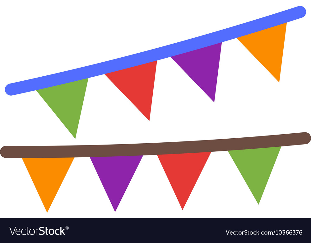 Celebration flags Royalty Free Vector Image - VectorStock