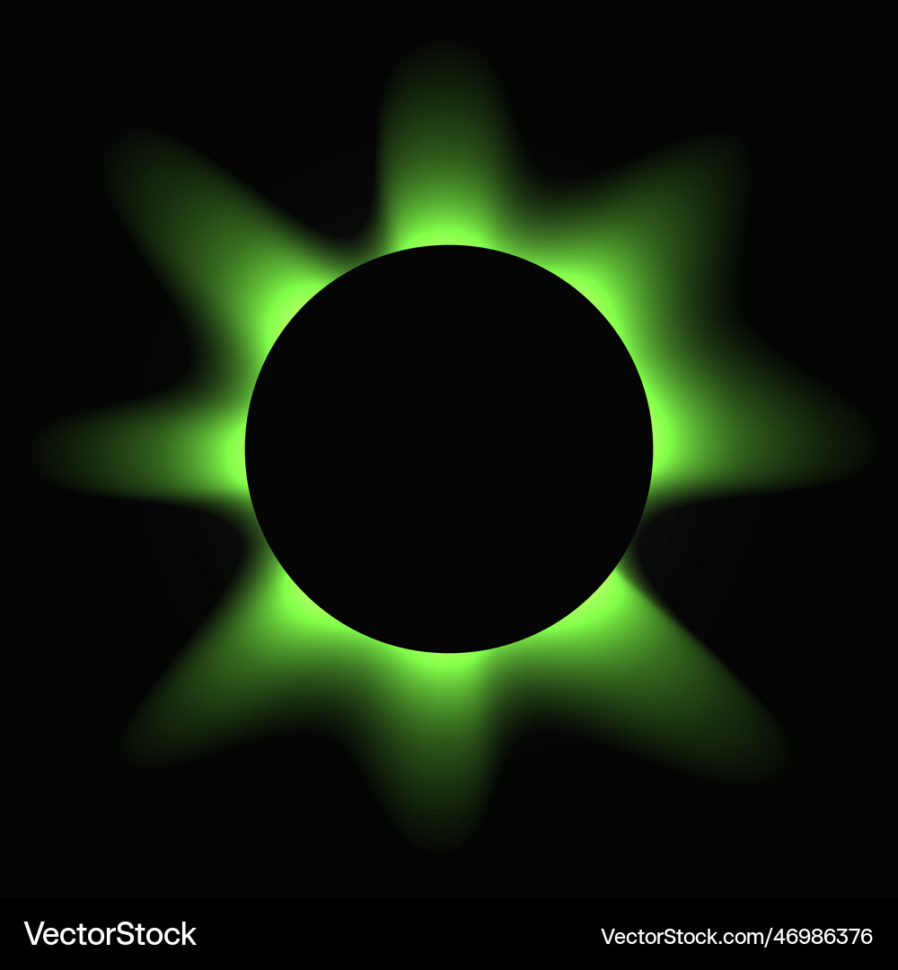 Circle illuminate light frame with color gradient Vector Image