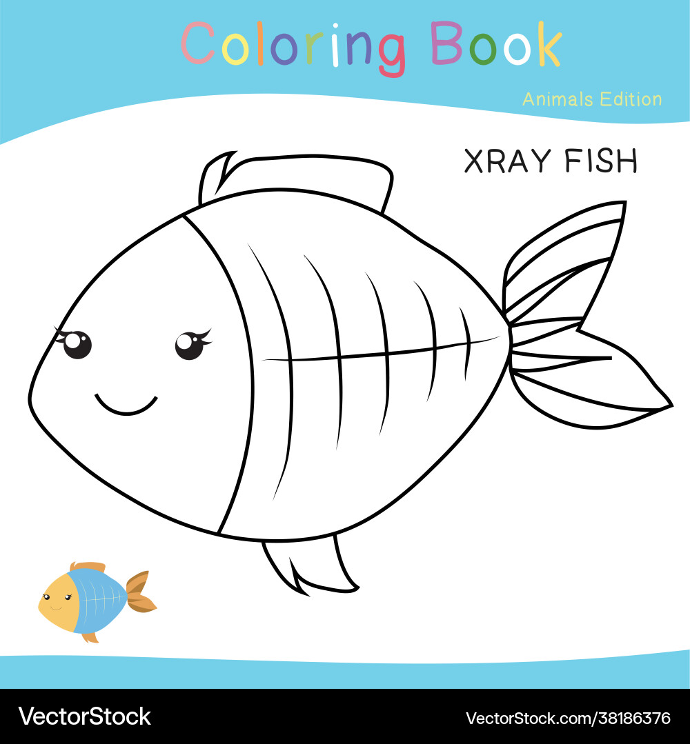 Xray Fish Coloring Page