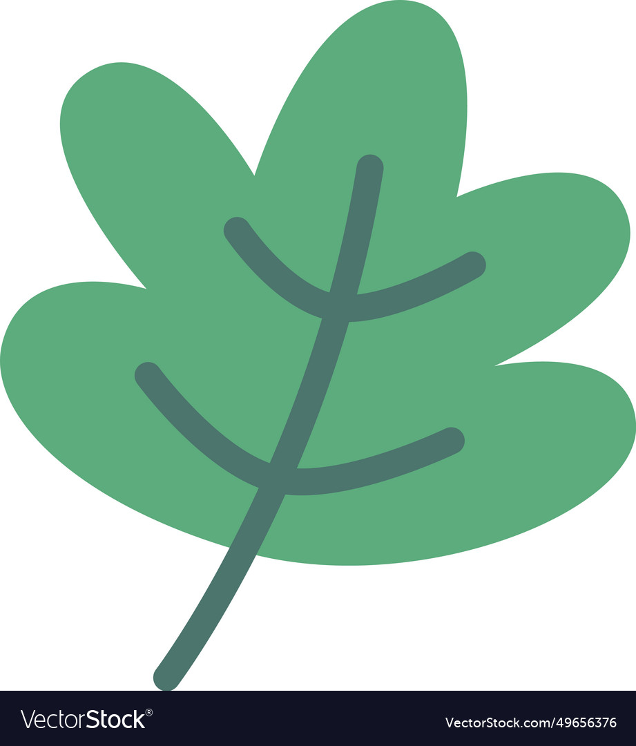 Oak leaf icon Royalty Free Vector Image - VectorStock