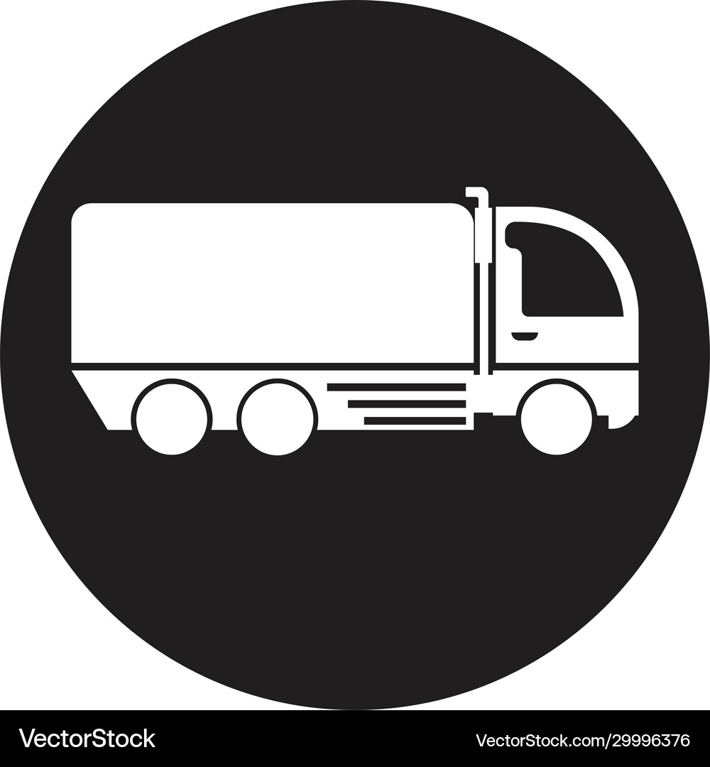 Truck icon and symbol template Royalty Free Vector Image