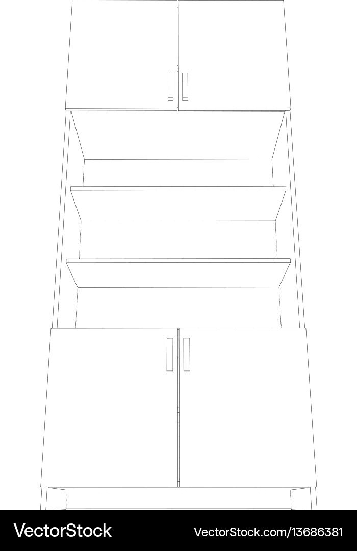 Cabinet Royalty Free Vector Image - VectorStock