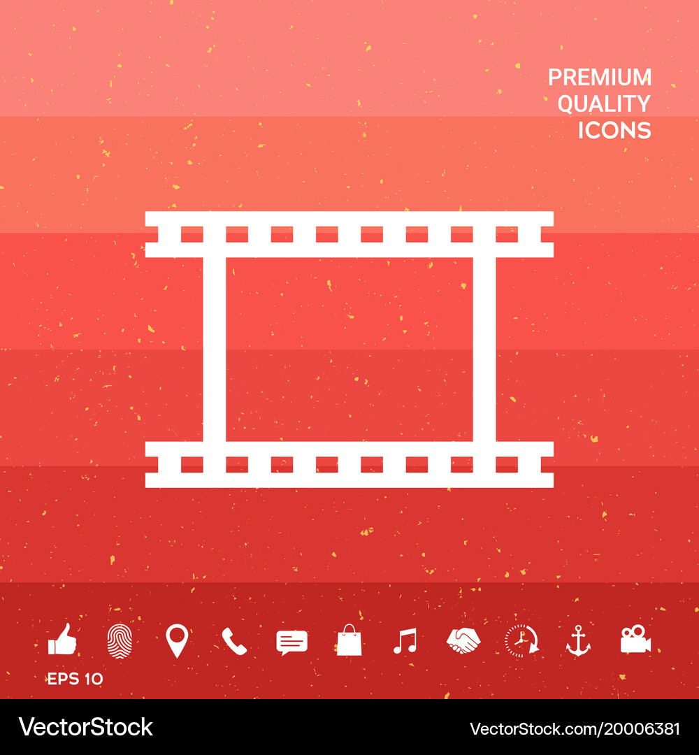 Camera roll photographic film symbol Royalty Free Vector