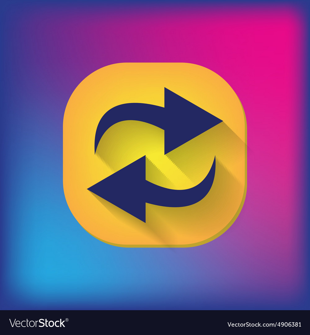 Update arrow Royalty Free Vector Image - VectorStock