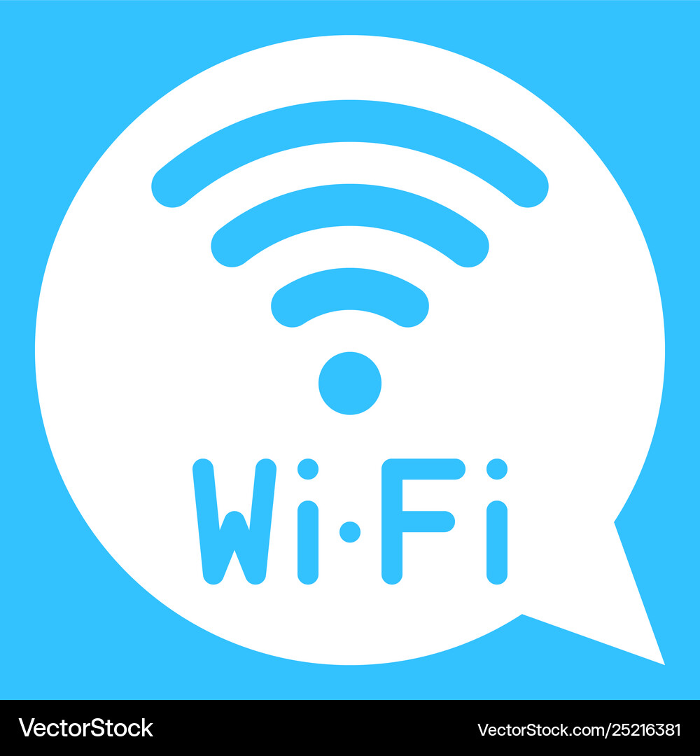 Wifi symbol icon wireless local area networking Vector Image