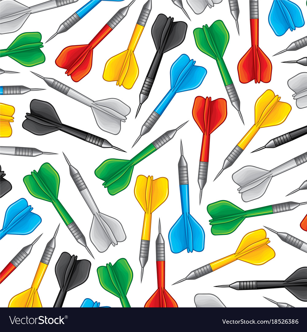 Background pattern with darts Royalty Free Vector Image