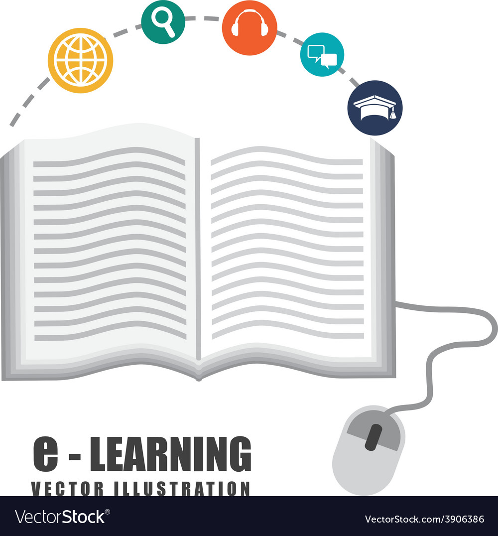 E-learning design Royalty Free Vector Image - VectorStock