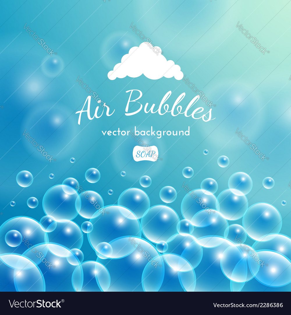 Floating bubbles Beautiful background Royalty Free Vector