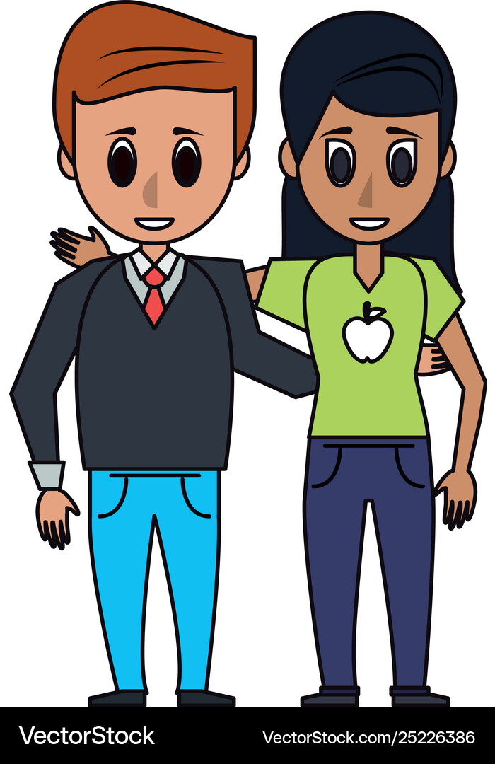 Friends people cartoon Royalty Free Vector Image