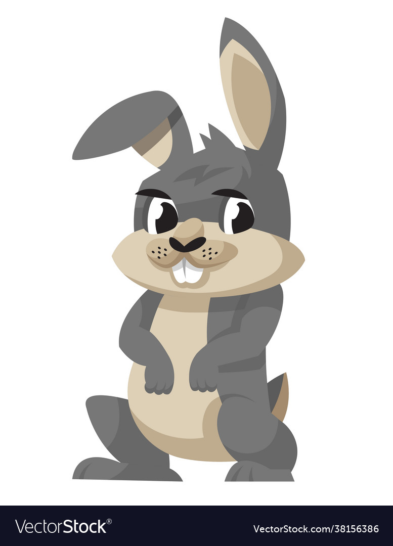 Sitting easter bunny Royalty Free Vector Image