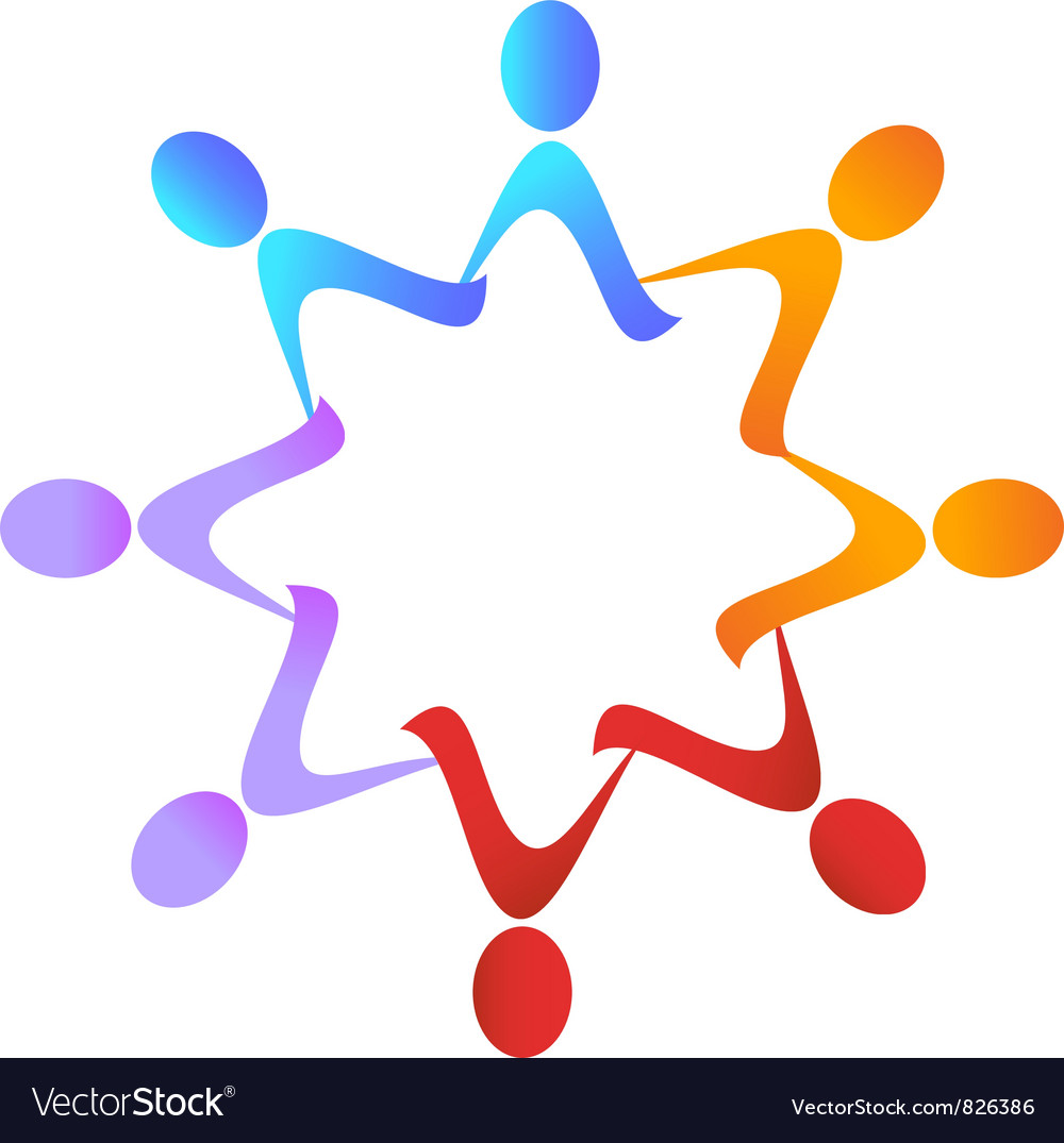 Teamwork group logo Royalty Free Vector Image - VectorStock
